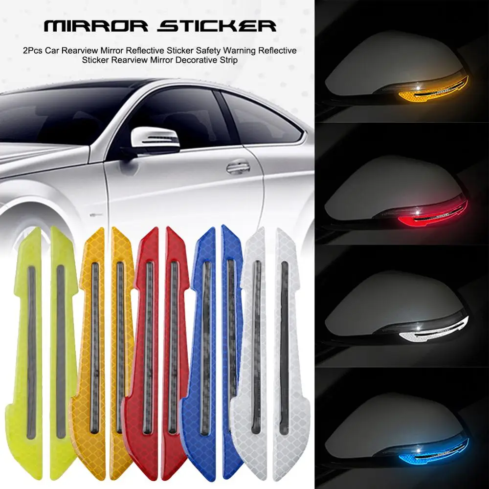 2X-Reflective-Stickers-Warning-Strip-Tape-Traceless-Protective-Car ...