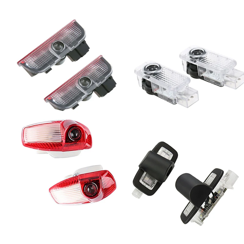 2Pcs LED Car Door Lights For Porsche Cayenne 955 958 Boxster Cayman 981 ...