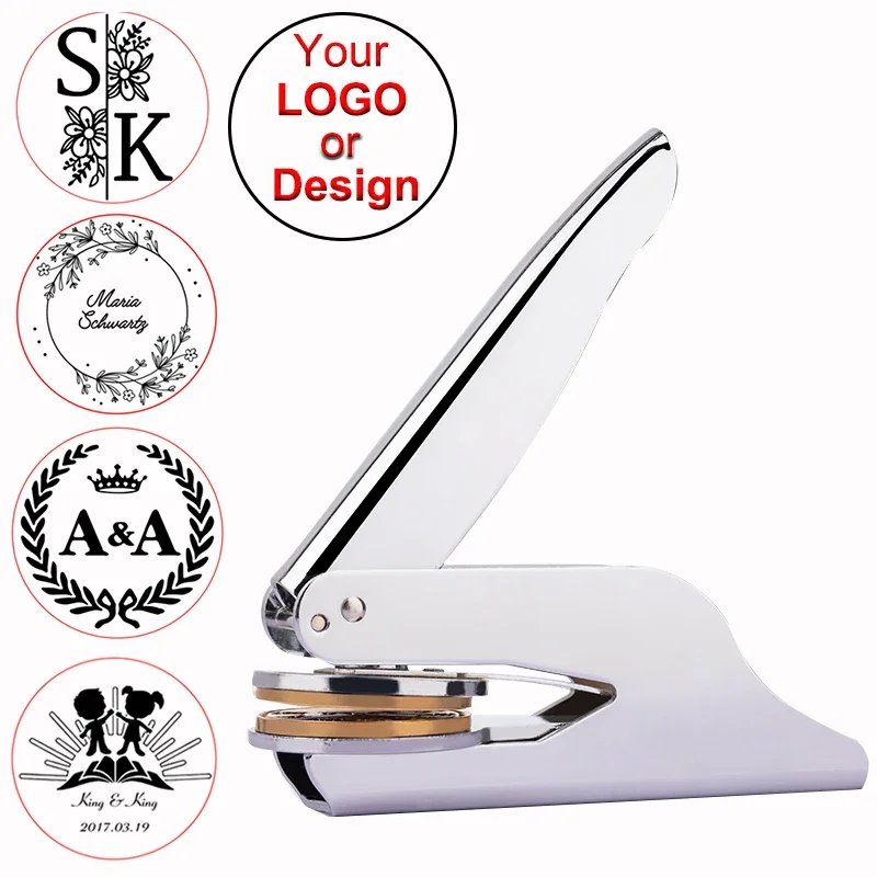Wedding-Embosser-Stamp-LOGO-Custom-Personalized-Embossing-Seal ...
