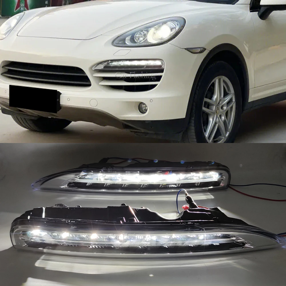 Front Bumper Daytime Running Light For Porsche Cayenne 2011 2012 2013 ...