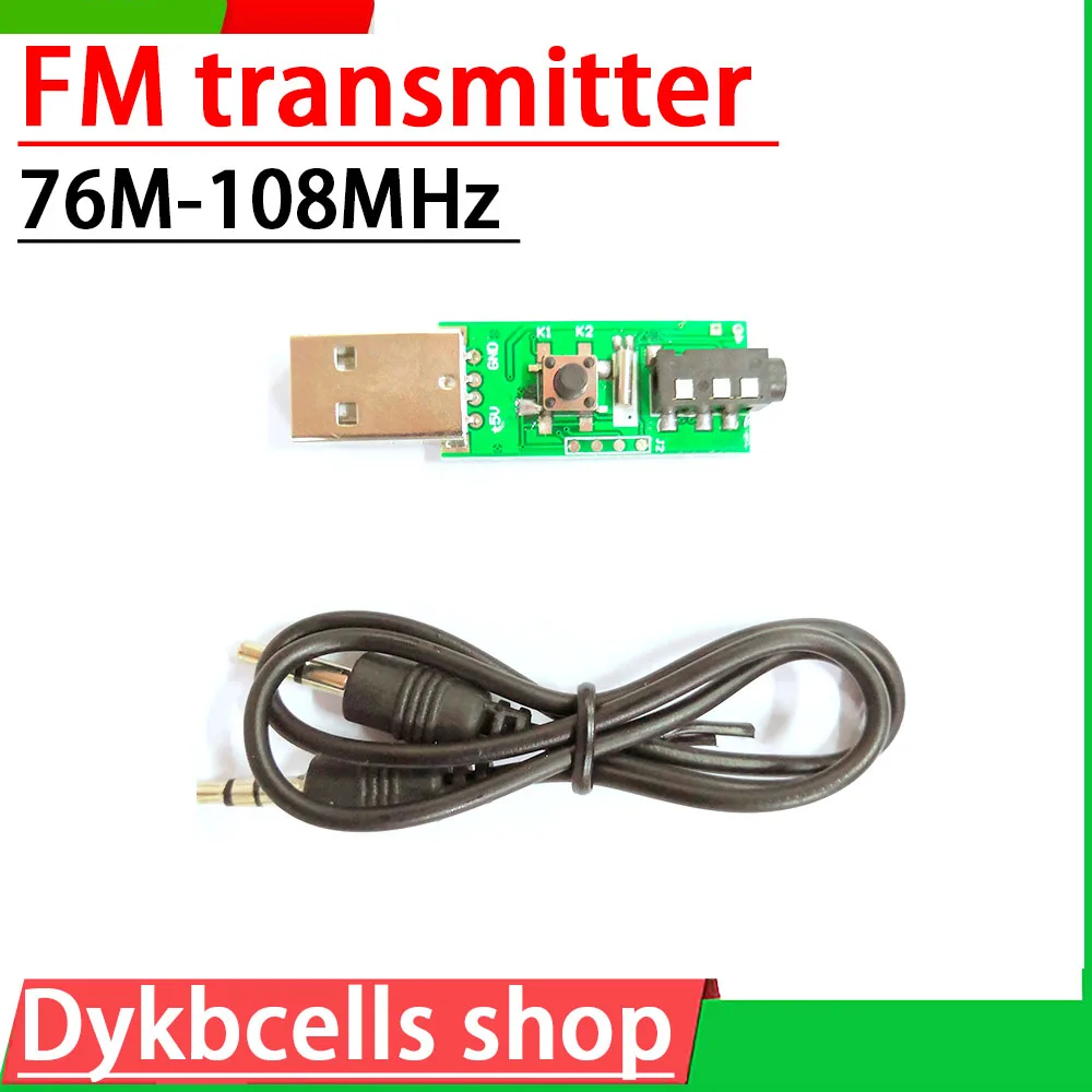 USB-FM-transmitter-76M-108MHz-FM-Stereo-Wireless-Transmission-Module ...