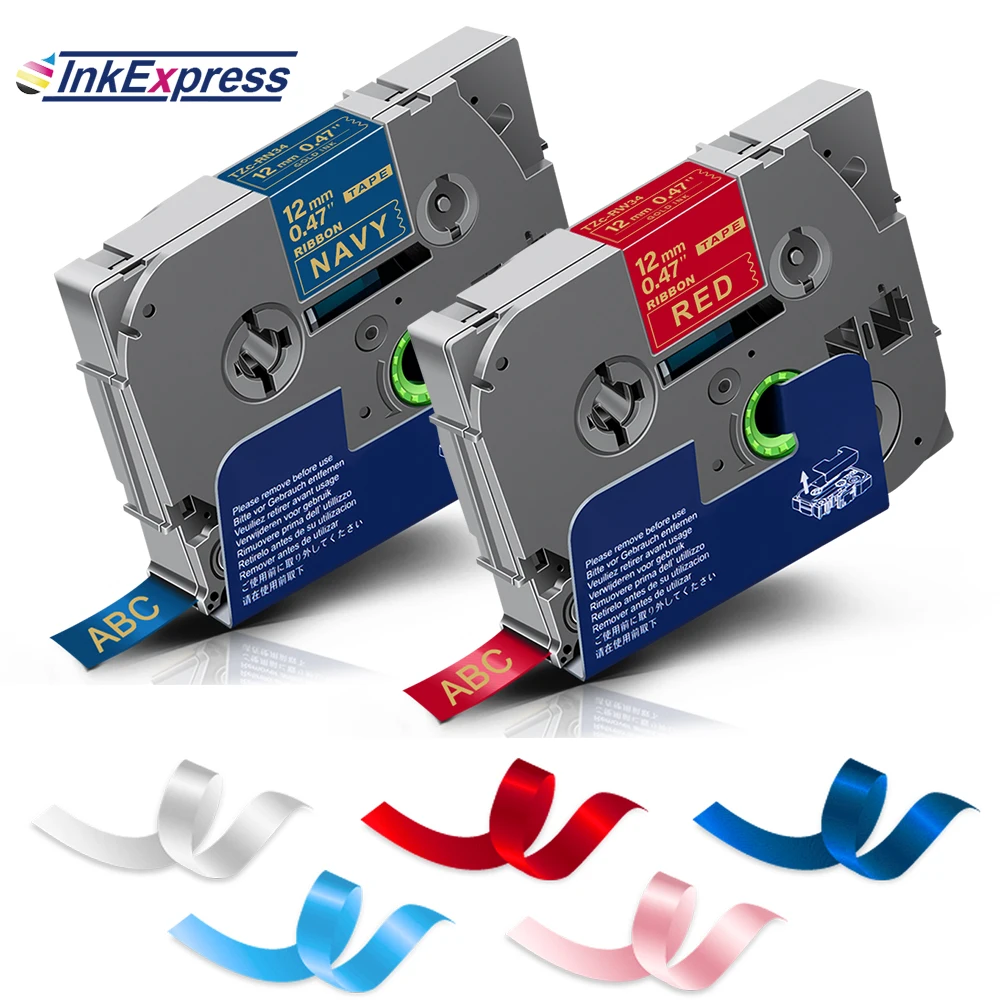12mm 18mm Label Tape For Brother Satin Ribbon Tape Re34 Rn34 R234 Rw34 ...