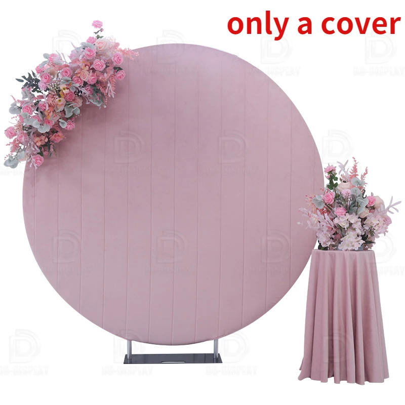 Dd Round Velvet Wedding Arch Background Birthday Event Party Decoration ...