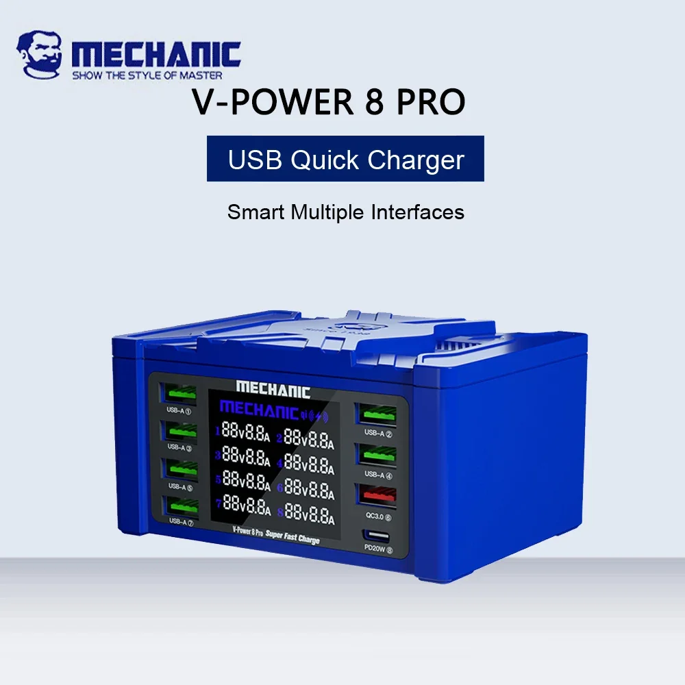MECHANIC-USB-Smart-Fast-Charge-LCD-Digital-Display-8-Port-USB-Charging ...