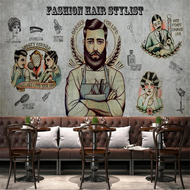 Barber Shop Wallpaper Border