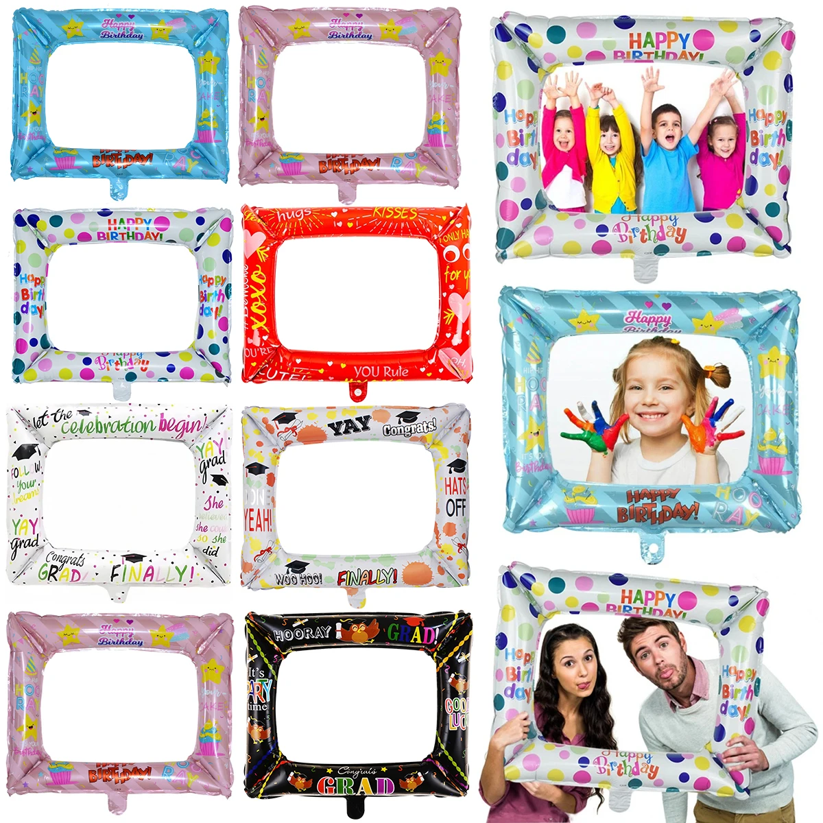 Inflatable-Selfie-Frame-Giant-Photo-Booth-Props-Balloons-Picture-Selfie ...