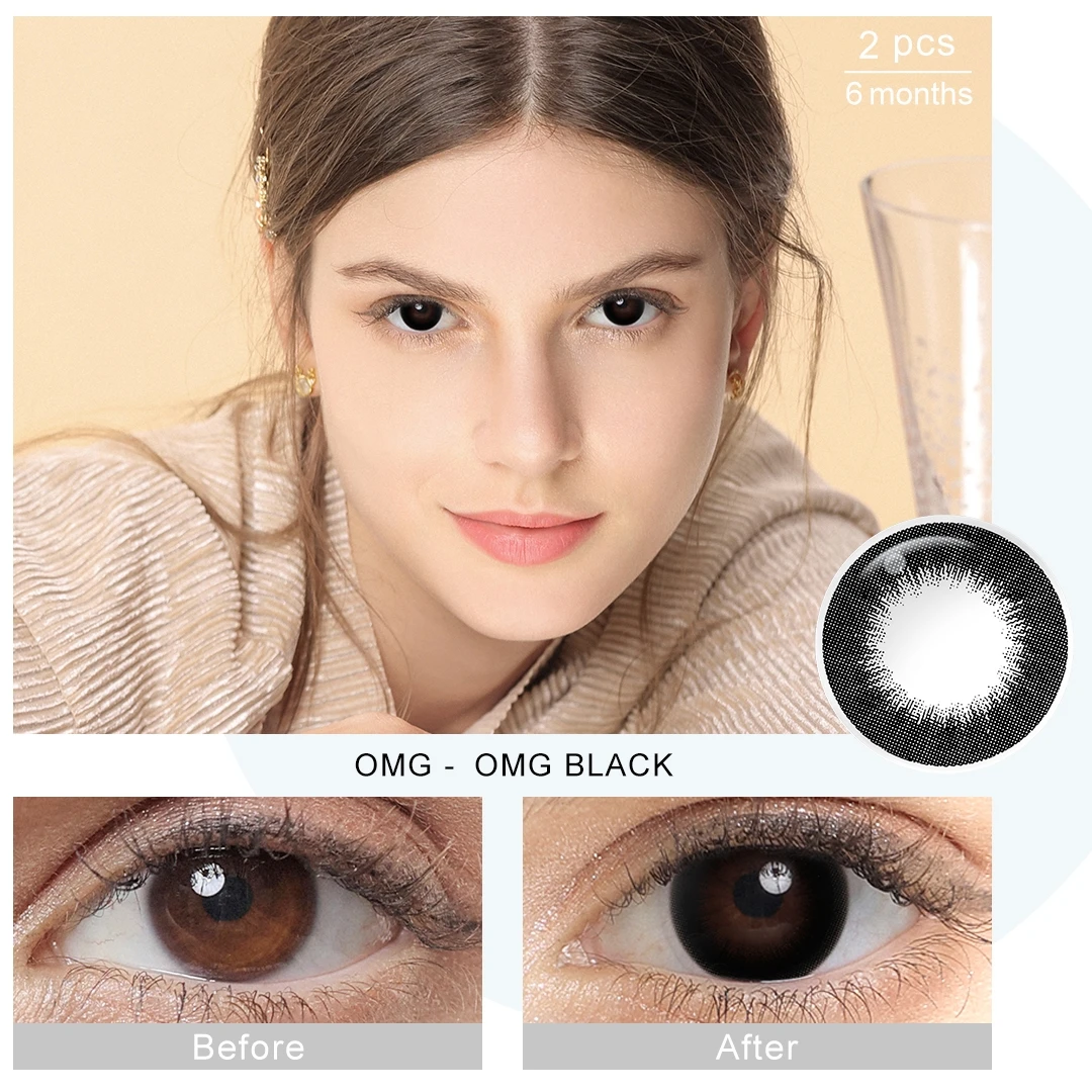 Black Contact Lenses Before And After