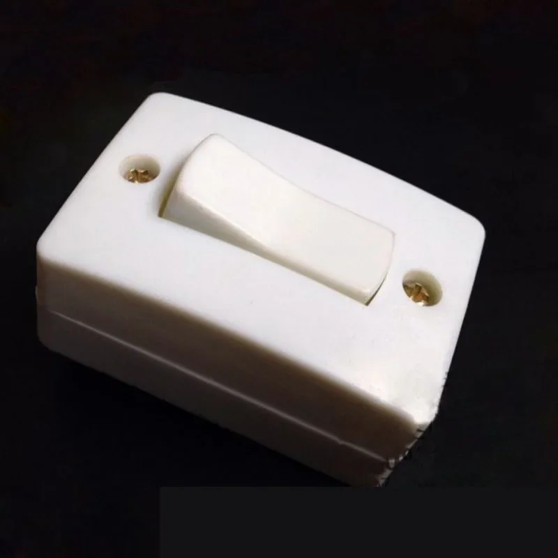 5pcs Retro Surface Mounted Wall Light Push Button Switch Bakelite ...