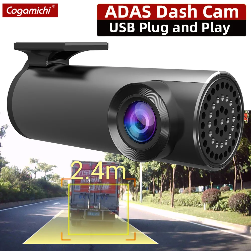 Dashcam carro para android gravador de vídeo automático adas usb traço ...
