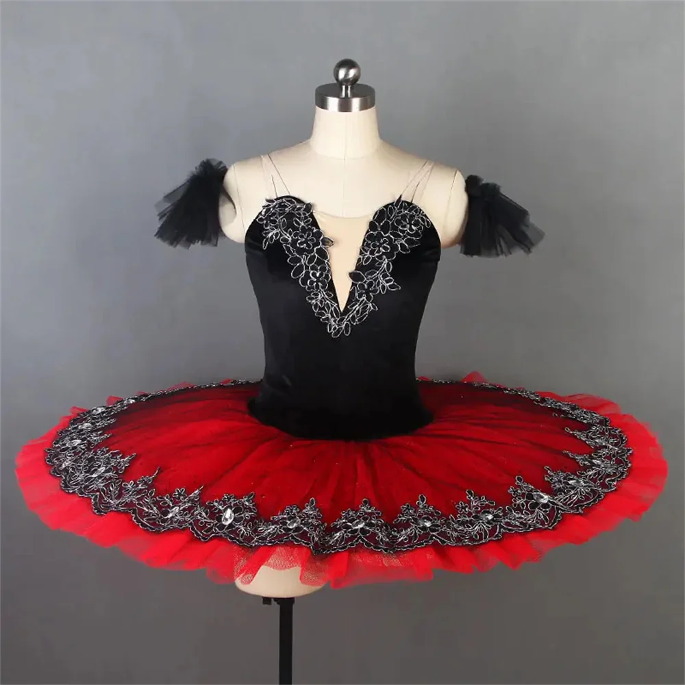 Children-Professional-Ballet-Tutus-Balck-Red-Swan-Lake-Tutu-Ballerinas ...