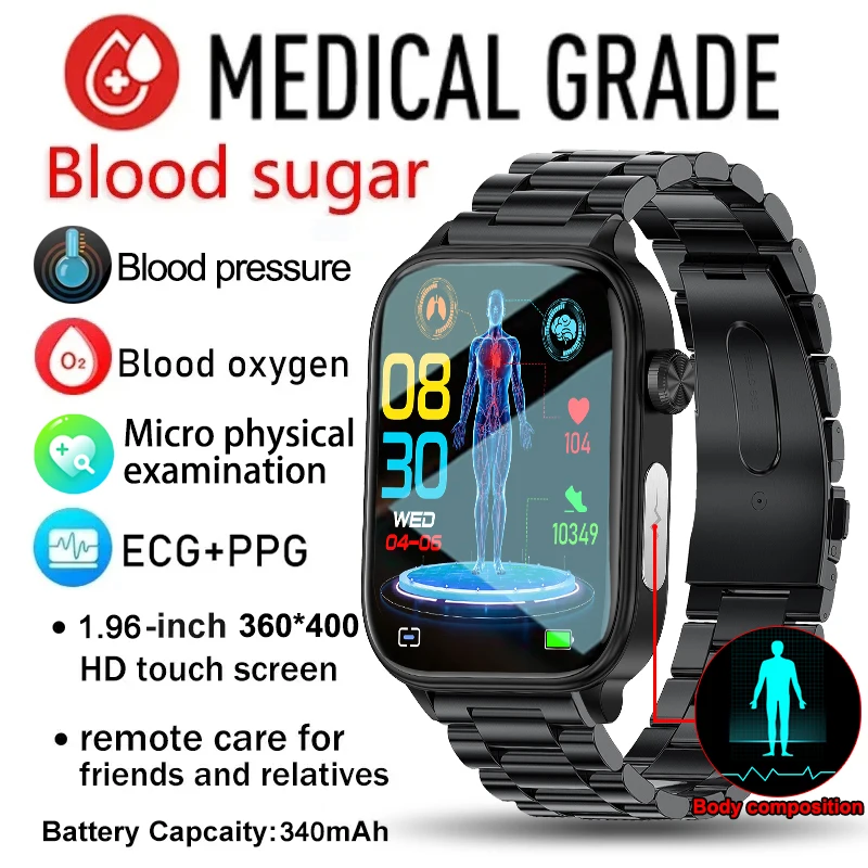 Precise-Smart-Health-Watch-Grau-M-dico-ECG-PPG-HRV-A-car-no-Sangue ...