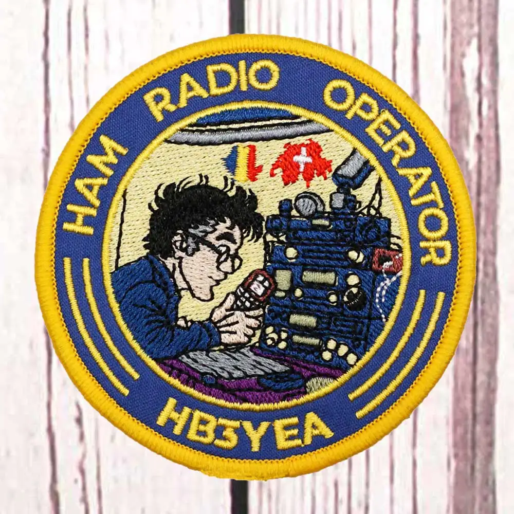ham-radio-operator-heb1yea-Embroidered-Patch-Hook-Loop-Sew-on ...