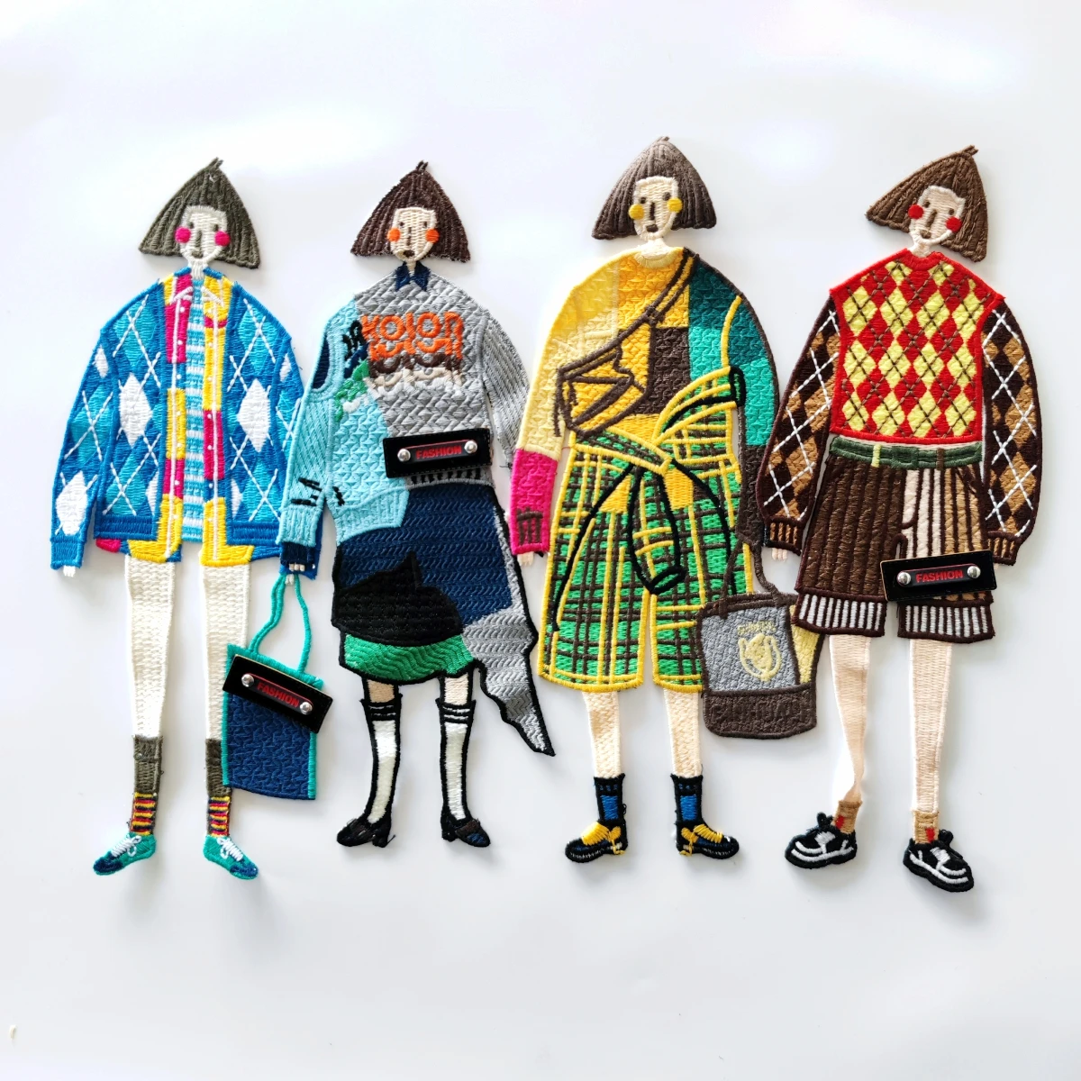 Distintivi-della-donna-di-modo-del-ricamo-toppa-della-ragazza-toppe ...