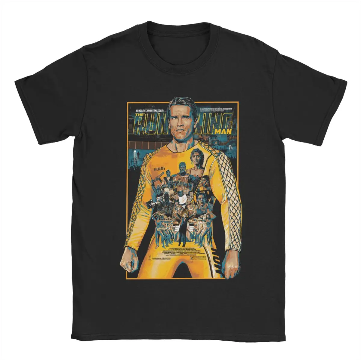 The Running Man Poster T Shirt for Men Women Arnold Schwarzenegger ...