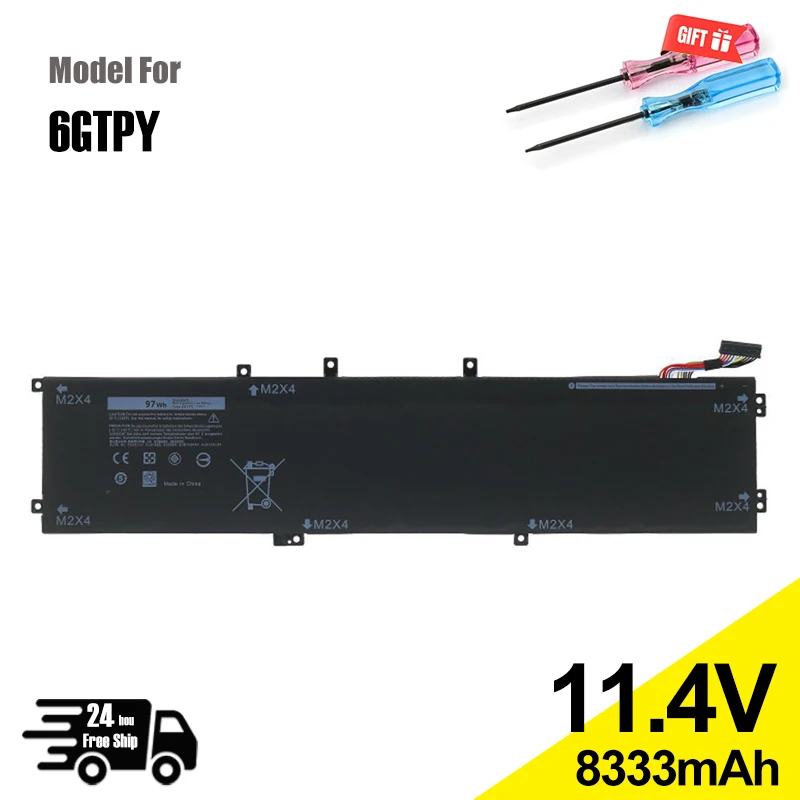 NEW-6GTPY-H5H20-Laptop-Battery-For-DELL-XPS-15-9570-9560-7590-Batteries ...