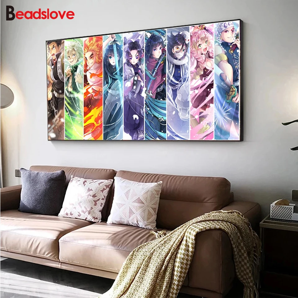 Japanese-Anime-Manga-Demon-Slayer-Diamond-Painting-Full-Kit-Cross ...