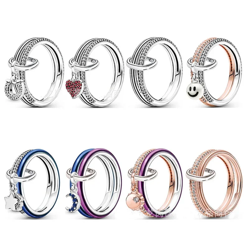 PANDORA-Anillo-de-Plata-de-Ley-925-para-mujer-sortija-con-forma-de ...