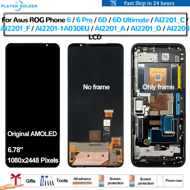 Original-AMOLED-For-Asus-ROG-Phone-6-6-Pro-6D-6D-Ultimate-AI2201-C ...