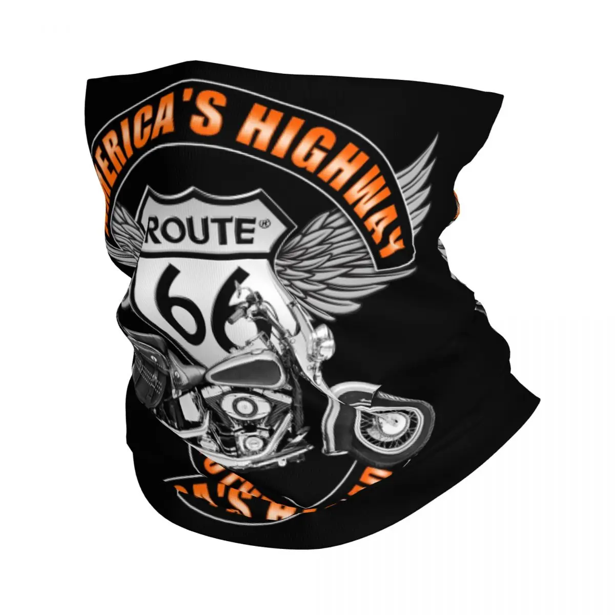 Custom-Route-66-Mother-Road-Bandana-Winter-Neck-Warmer-Women-Windproof ...