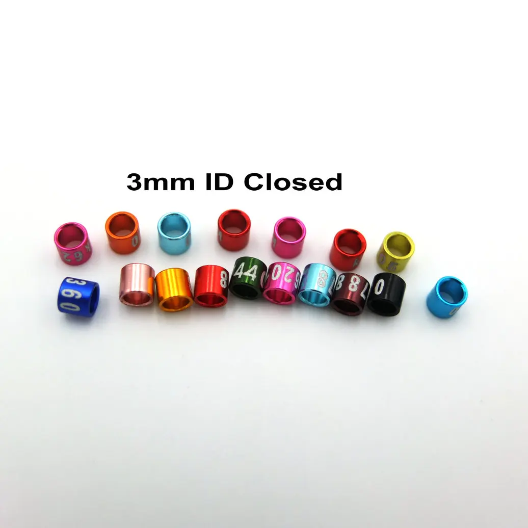 25PCS-3-0mm-Aluminum-Closed-Bird-Leg-Rings-for-Canaries-Newborn-10-Days ...