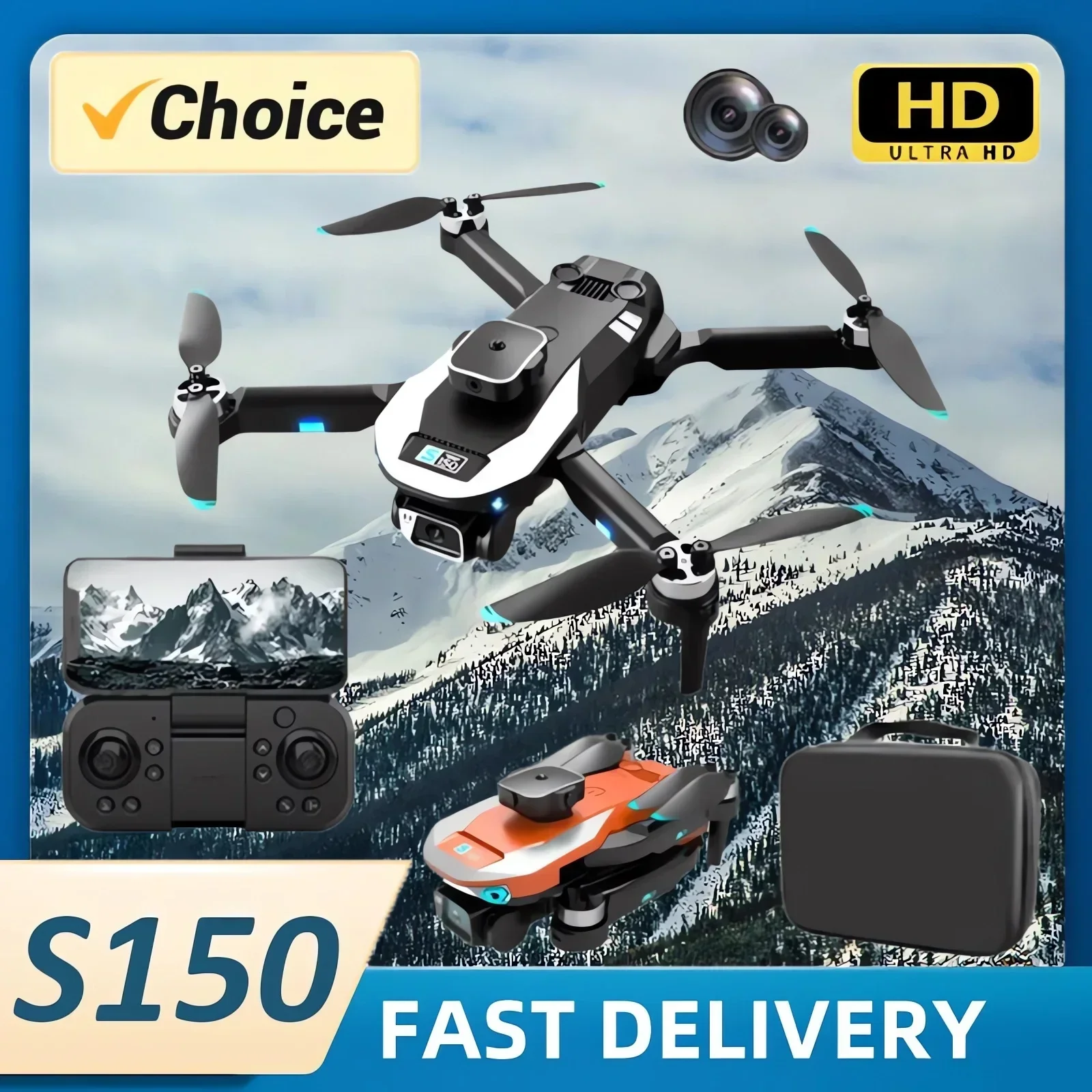 Dron-S150-profesional-con-c-mara-Dual-4K-HD-fotograf-a-a-rea-evitaci-n ...
