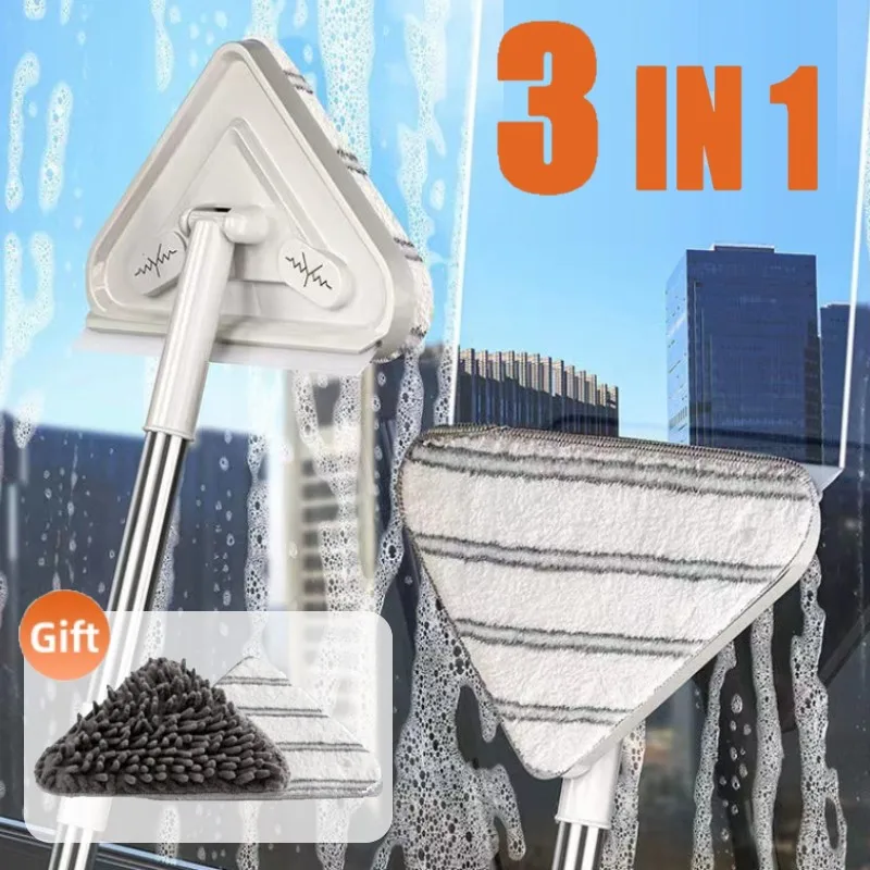 3-IN-1-Triangle-Mop-360-Rotatable-Telescopic-Cleaning-Mop-Window ...