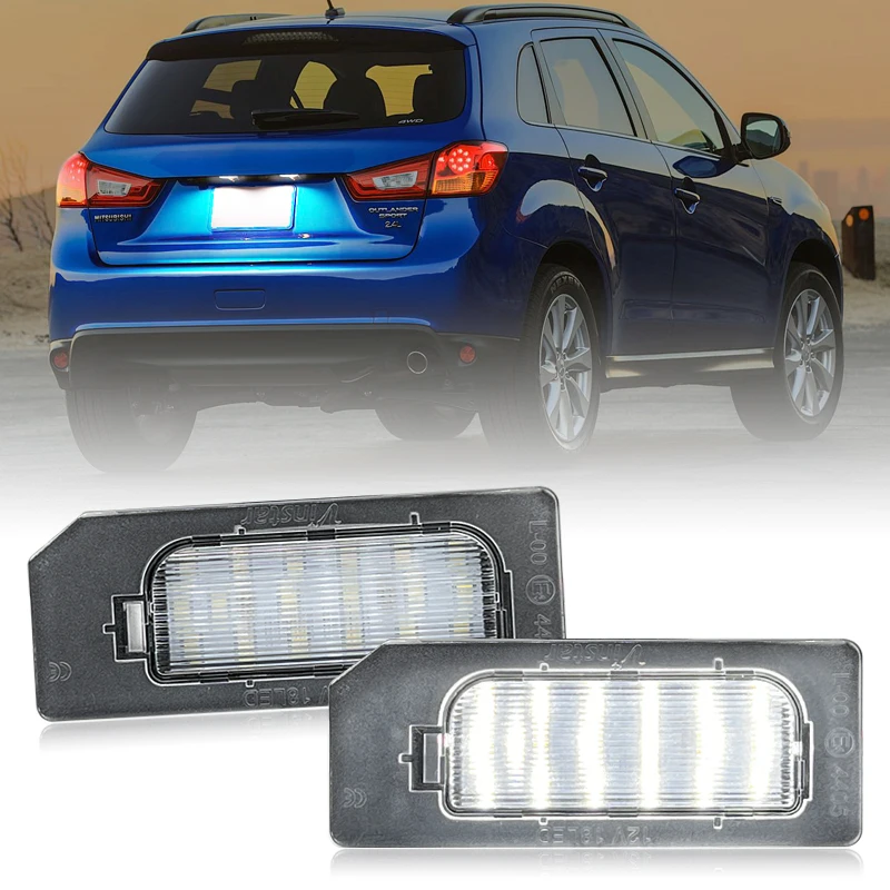 2Pcs For Mitsubishi Outlander Sport ASX RVR 2011-2020 White LED Number ...