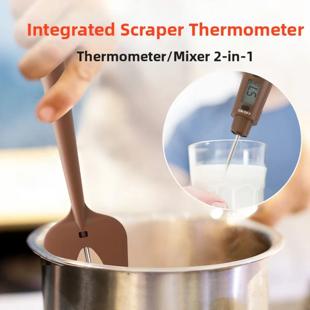 Digital Sugar Thermometer and Spatula 2in1 for Accurate For Chocolate ...