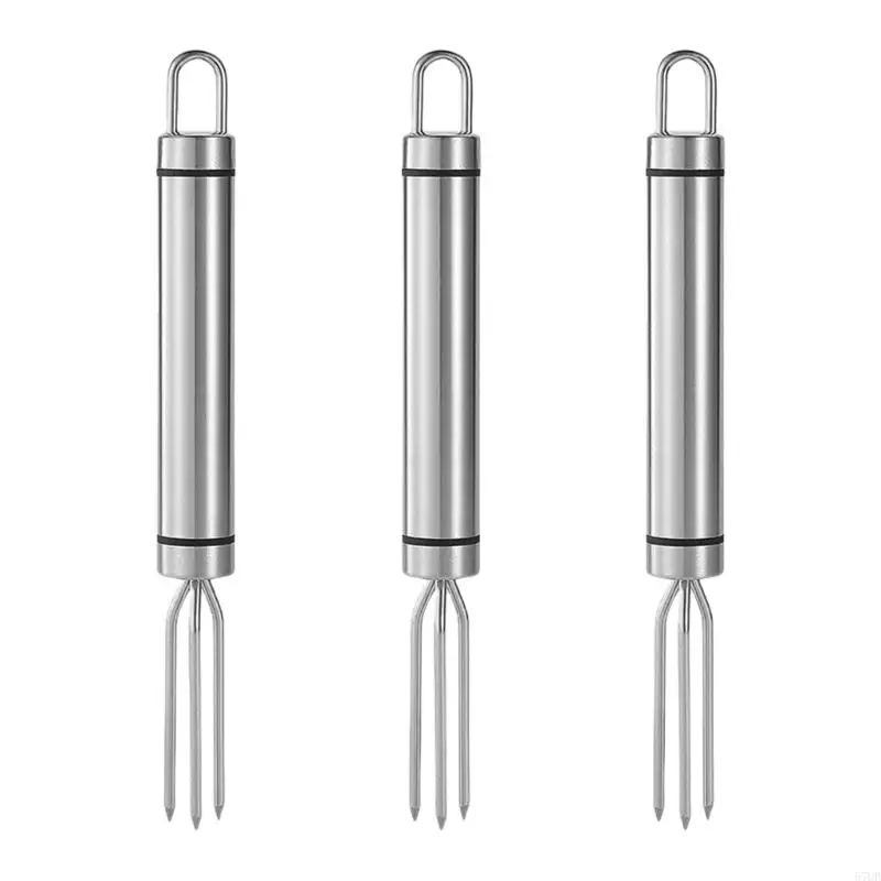 57QB 3 Pieces Corn And Potato Forks Stainless Steel Ergonomic Handle ...