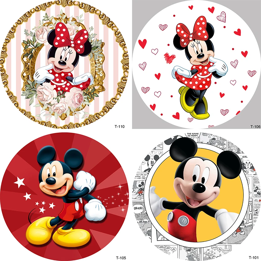 Arri-re-plan-de-photographie-en-cercle-rond-Disney-Mickey-Mouse-d-cor ...