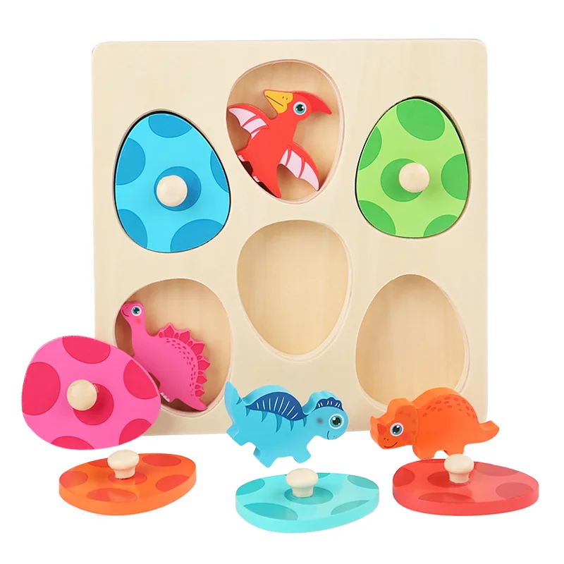 Wood-Dinosaur-Jigsaw-Puzzle-for-Kids-Multi-layer-Wooden-Peg-Puzzle ...