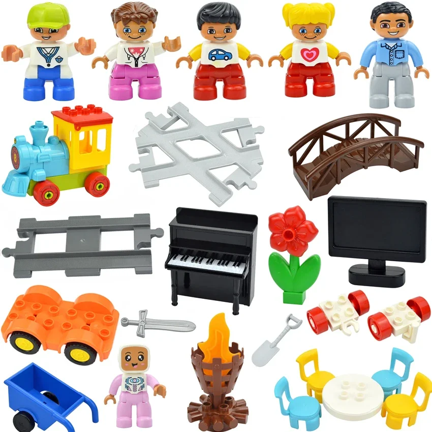 Big-Size-Building-Block-Figures-Dolls-Accessorie-Train-Car-Track-Large ...