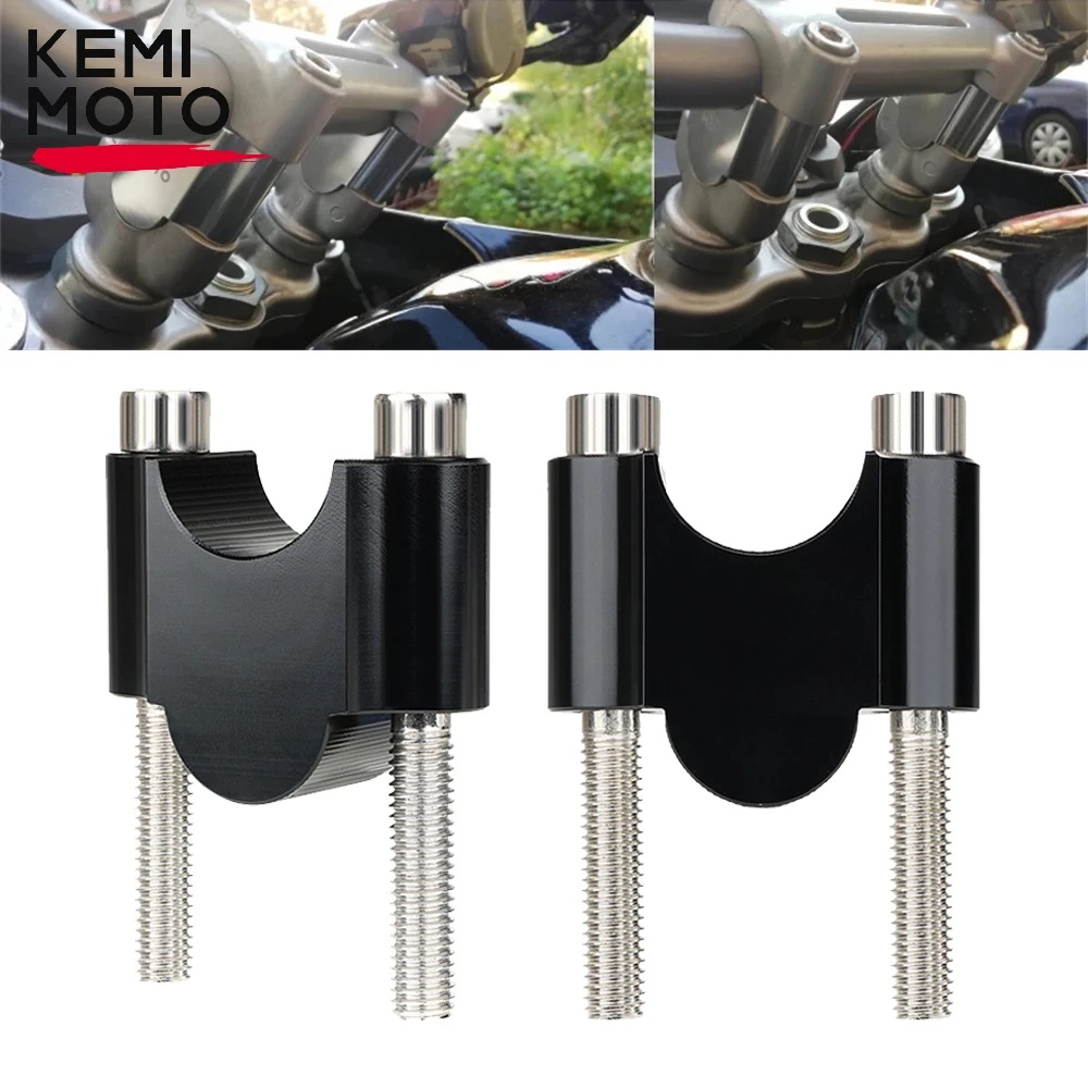 Motorcycle-Handlebar-Riser-Bar-Mount-Handle-Clamp-Universal-For-BMW ...