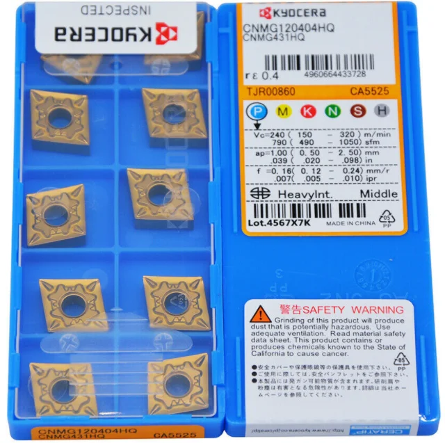 10PCS CARBIDE INSERT CNMG120404HQ CA5525