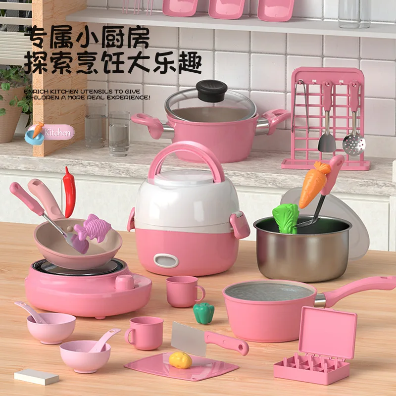 Mini-real-cooking-small-kitchen-full-set-of-children-can-cook-toy-girl ...