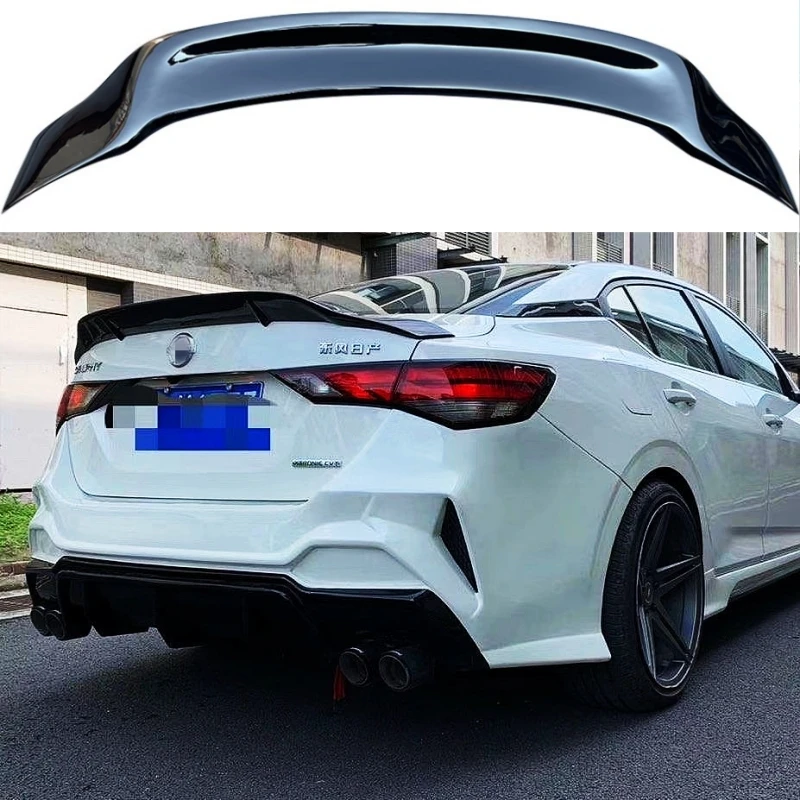 Car-Trunk-Spoiler-Carbon-Fiber-FRP-Rear-Tail-Wing-Type-R-Accessories ...