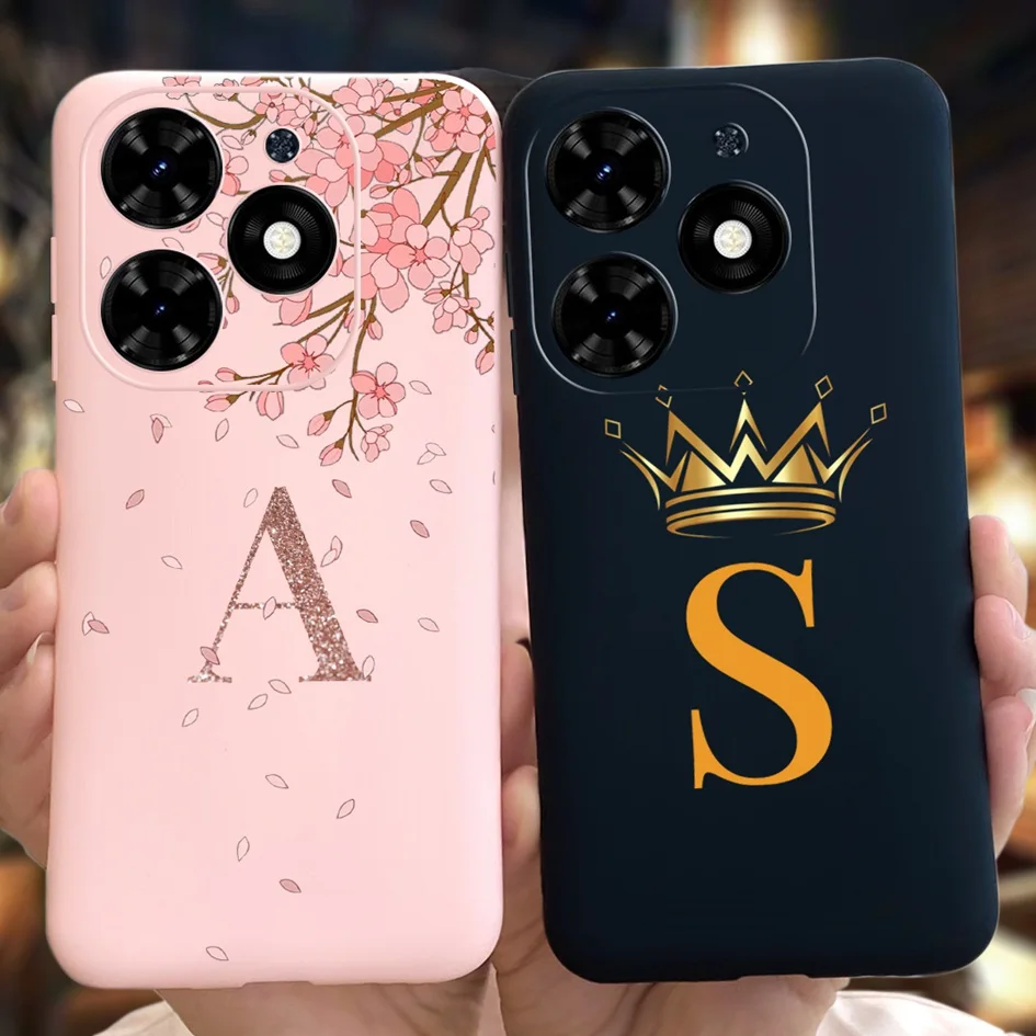 For-Infinix-smart-8-Case-X6525-Phone-Cover-Cute-Letters-Crown ...