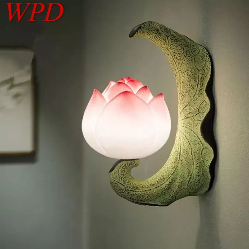WPD-Contemporary-Lotus-Wall-Lamp-Chinese-Style-Living-Room-Bedroom-Tea ...