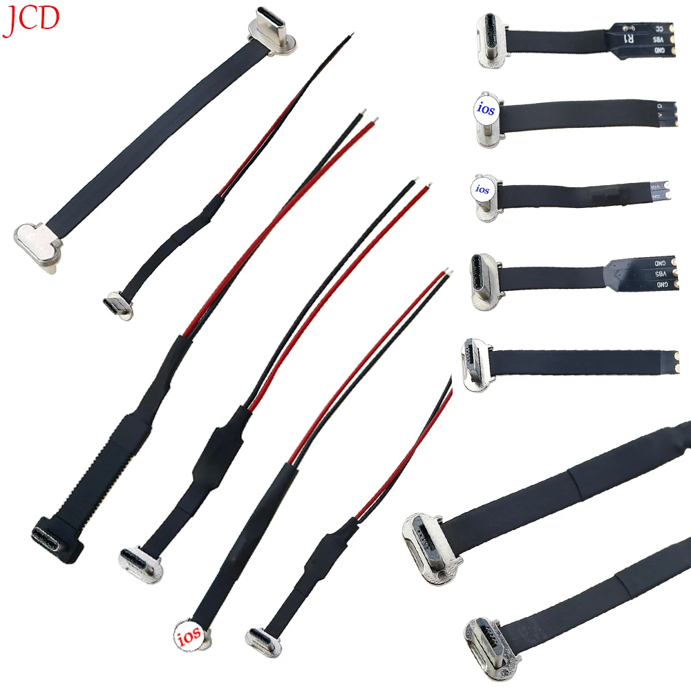 USB-C-Type-C-FPC-2pin-3pin-with-Resistor-R1-Soft-Flat-Cable-Male ...