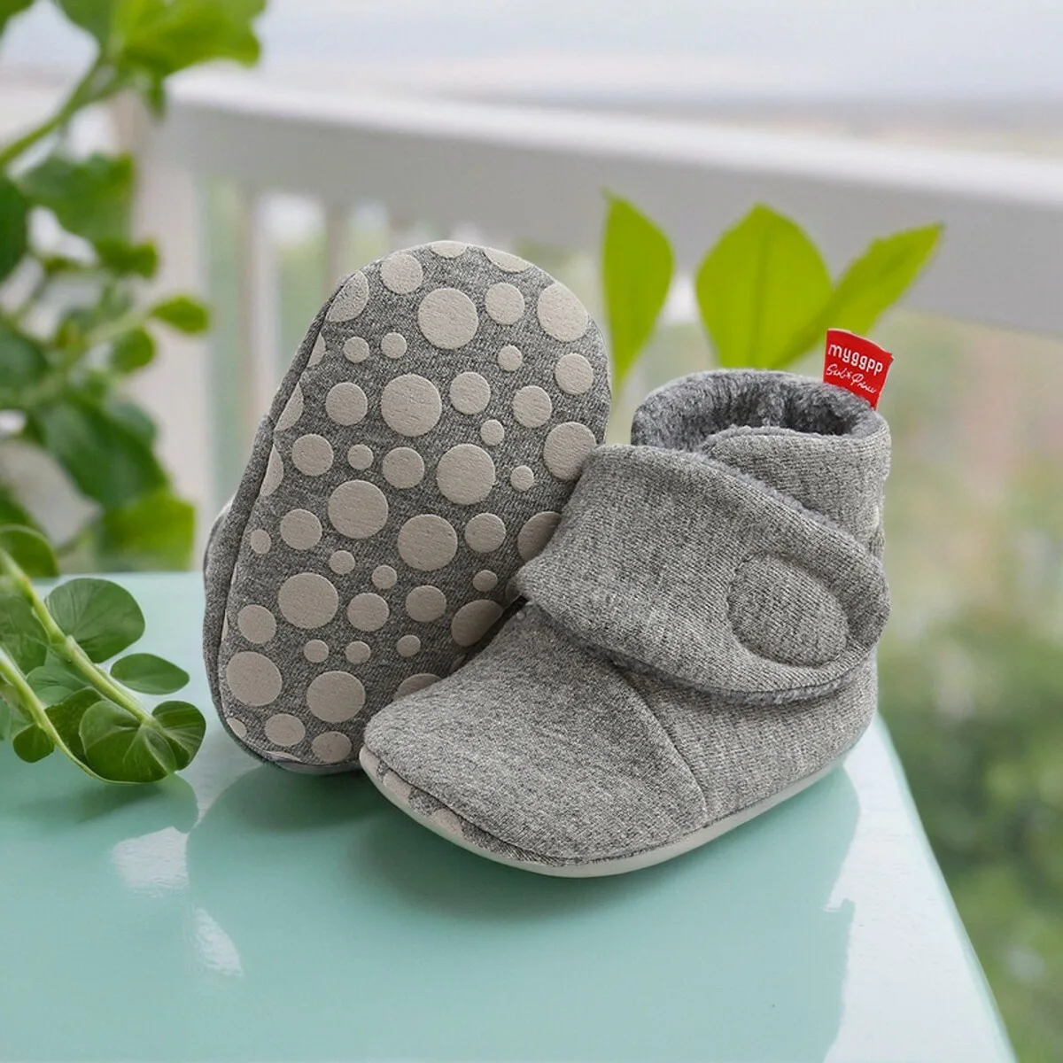 Newborn Infant Baby Girl Boy Cotton Booties Stay On Sock Slippers Soft ...