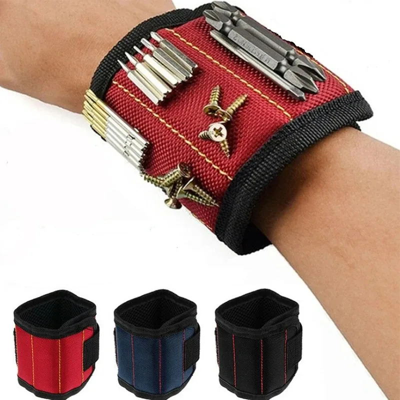 Portable-Magnetic-Tool-Bag-Wristband-Woodwork-Electrician-Wrist-Tool ...