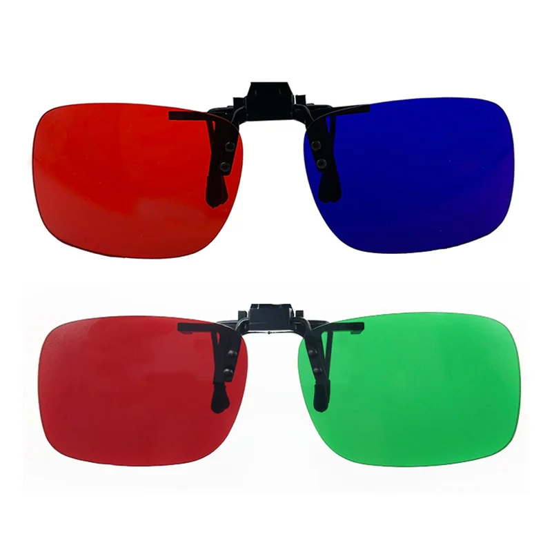 1pcs-Green-Red-Filter-Glasses-Clip-on-Blue-Red-Eyeweare-Clip-On ...