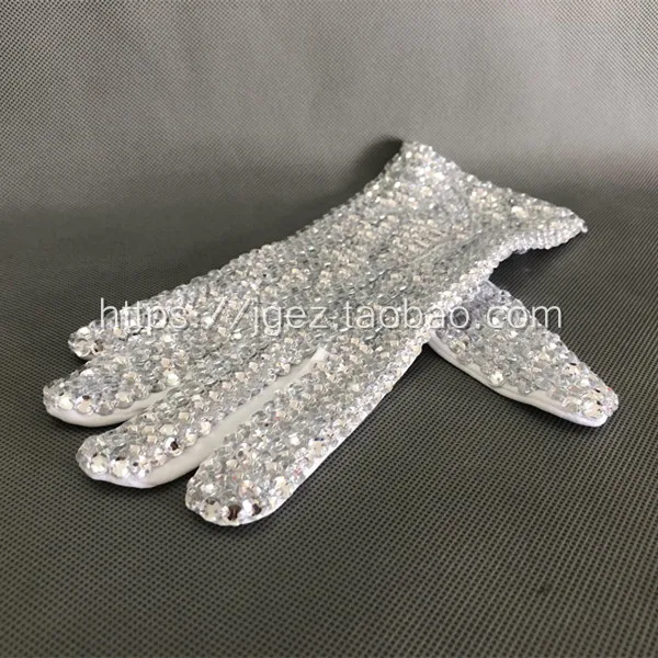 Jackson's same classic rhinestone hand-sewn white gloves - AliExpress ...