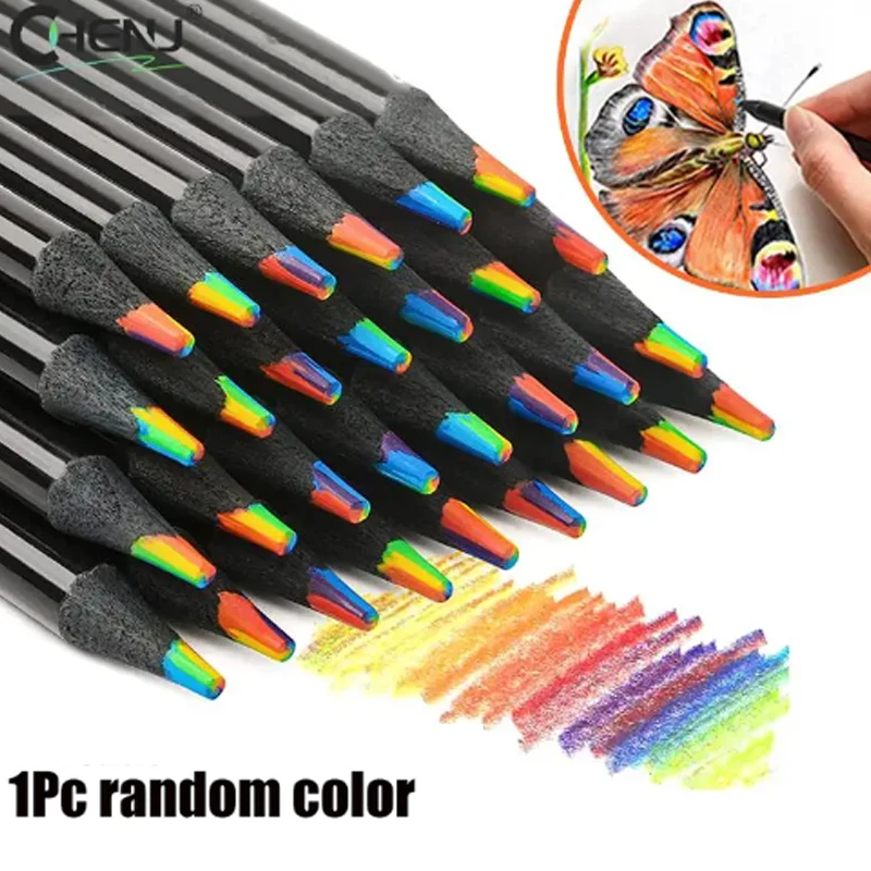 1pcs-Random-Colors-Gradient-Rainbow-Pencils-Jumbo-Colored-Pencils ...