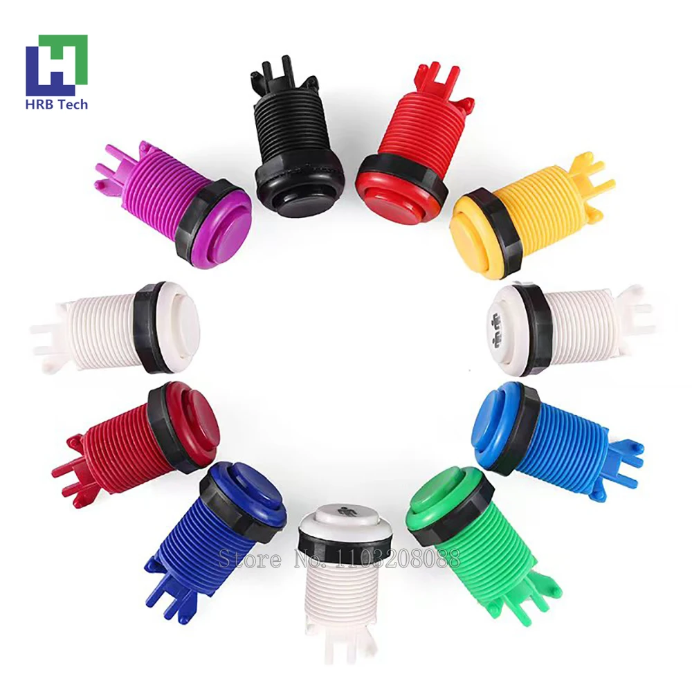 50pcs-lot-Arcade-Game-Coin-Push-Button-American-Style-with-Microswitch ...