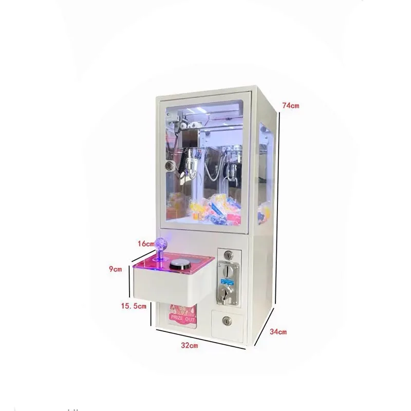 toy-claw-machine-with-bill-acceptor-arcade-game-doll-prize-grabber-coin ...