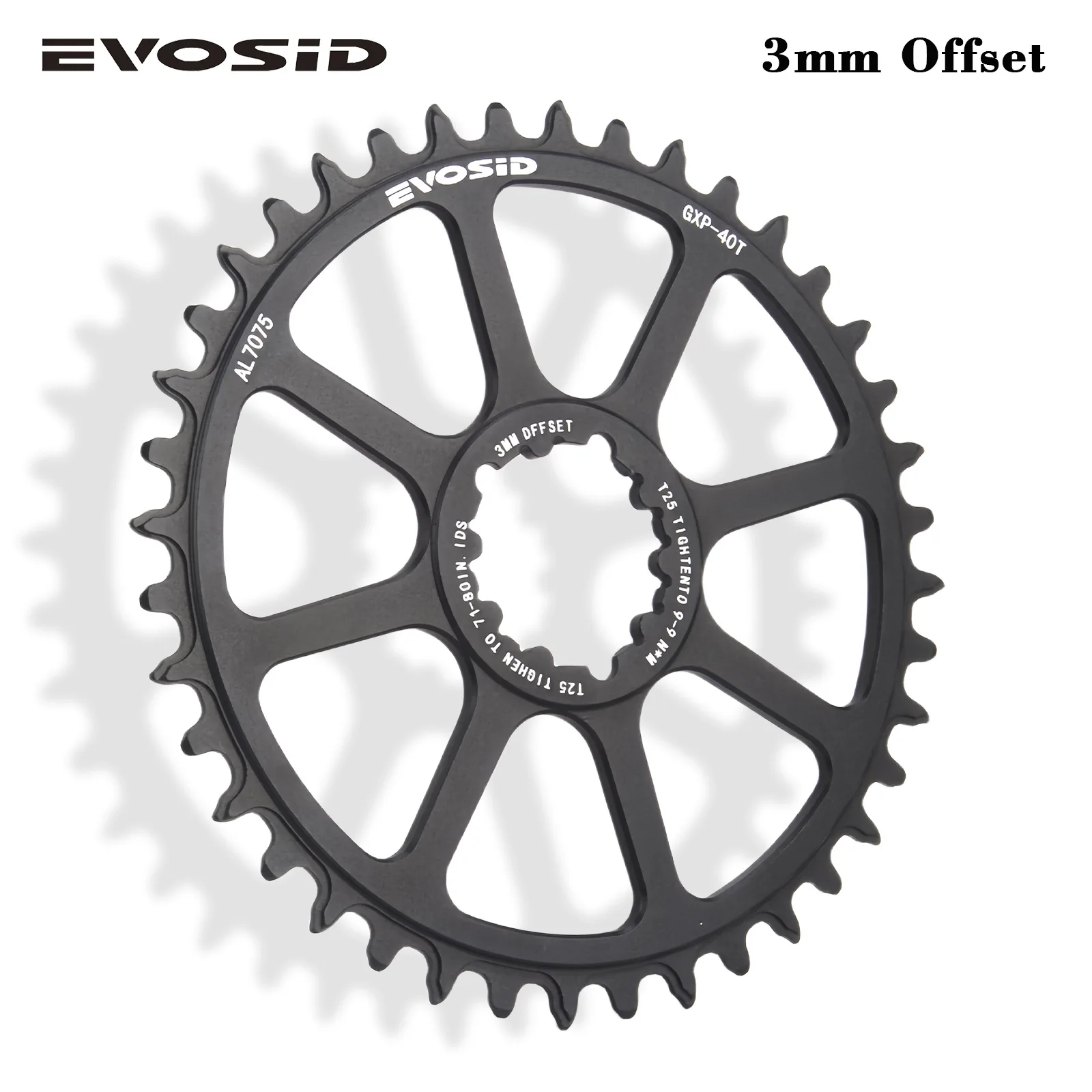 EVOSID Ultralight Road Bike Chainwheel 8-12S Directly Install Narrow ...