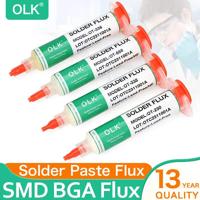 OLK-SMD-Welding-Flux-PCB-Repair-Soldering-No-clean-Ball-Planting-Rosin ...