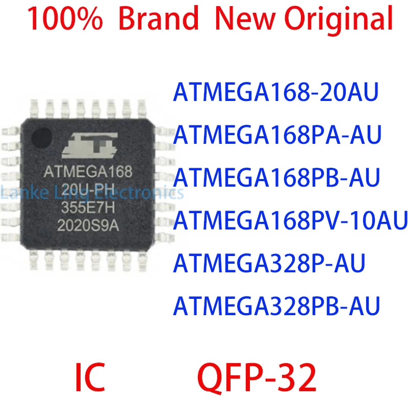 ATMEGA168 20AU ATMEGA168PA AU ATMEGA168PB AU ATMEGA168PV 10AU ATMEGA328P AU ATMEGA328PB AU 100% ...