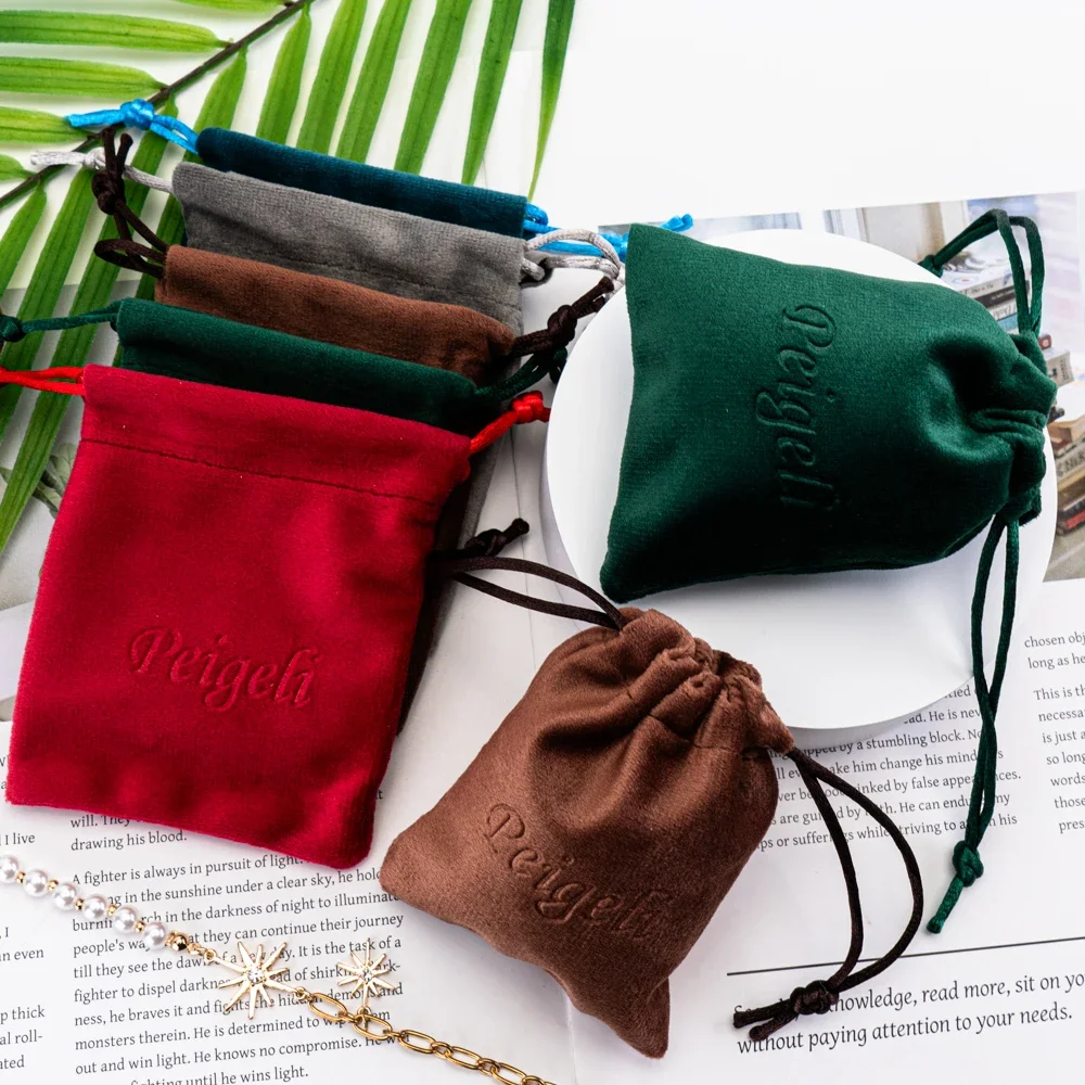 Velvet-Jewelry-Packaging-Pouches-Bags-Custom-Logo-Small-Gift-Drawstring ...